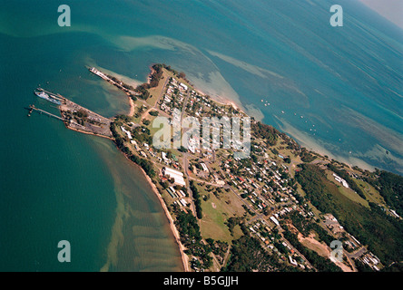 Ferry terminal, Dunwich, North Stradbroke Island, Australia Stock Photo ...