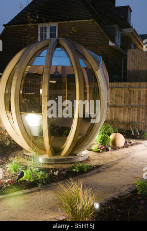 Garden pod sphere space design Stock Photo - Alamy