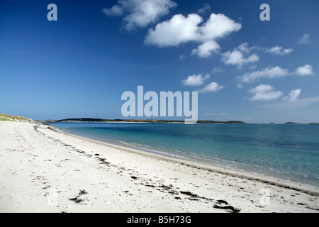 Pentle Bay, Tresco Isles of Scilly. Cornwall UK Stock Photo - Alamy