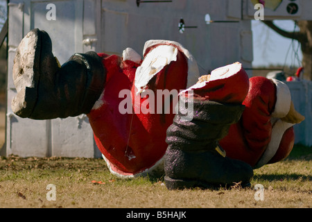 Santa Claus decoration at Trail of Lights in Austin Texas Stock Photo ...