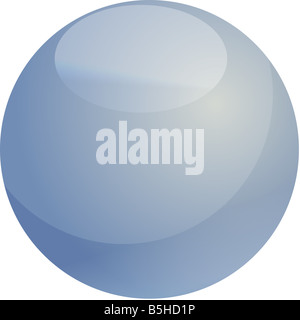 Illustration of blank glossy sphere with reflective surface Stock Photo ...