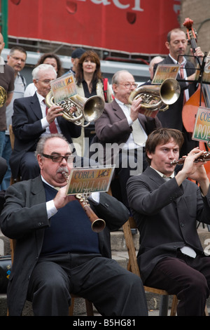 A cobla band performing in Barcelona Stock Photo - Alamy