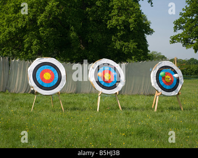 Three archery targets Stock Photo - Alamy