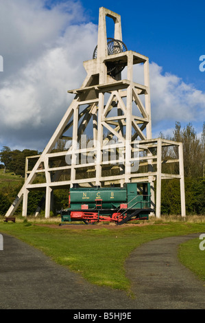 dh Lochore Meadows Country Park BALLINGRY FIFE Old mine shaft pithead ...