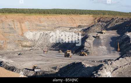 Opencast coal mine Widdrington Northumberland England UK Stock Photo ...