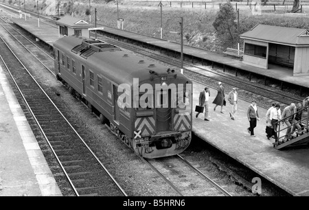 Red Hen railcar train arrived at Keswick station, Adelaide, South ...
