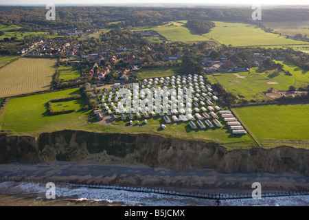 Caravan Park Beeston Village from above Norfolk UK October Stock Photo ...