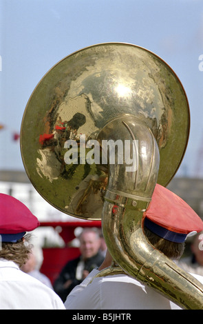 Sousaphone Player in a Marching Jazz Band Stock Photo - Alamy