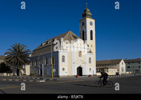 Evangelical Lutheran Church, Swakopmund, Namibia Stock Photo: 61824880 ...