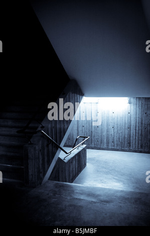 School or office stairs stairwell Stock Photo - Alamy
