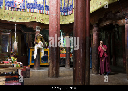 Inside a monastery, Ladakh Stock Photo - Alamy