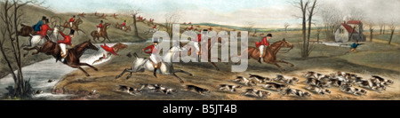 foxhounds in full cry Stock Photo - Alamy