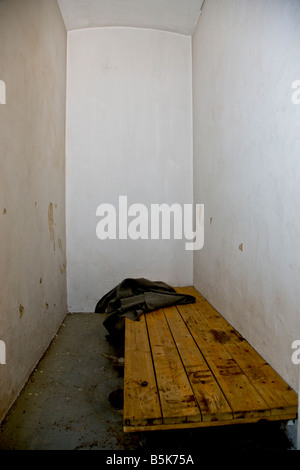 Prison cell. A small room bed urinal Fixed furniture shelving. Inmate ...