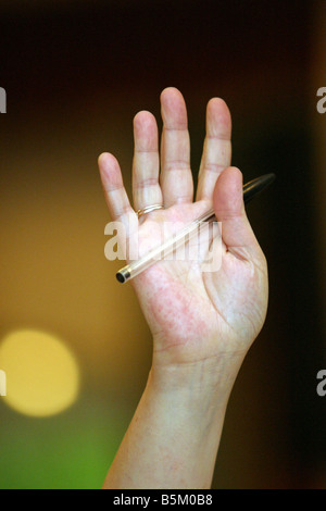 Hand of delegate Stock Photo - Alamy