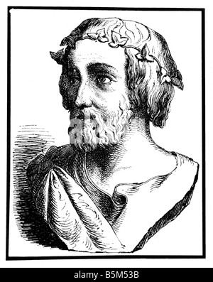 HESIOD Greek poet: portrait bust Date: FL CIRCA 800 BC Stock Photo - Alamy