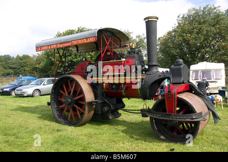 steam traction engine at astle park rally Stock Photo - Alamy