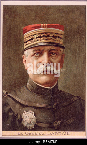 French General Maurice Sarrail, commander-in-chief of Allied forces in ...