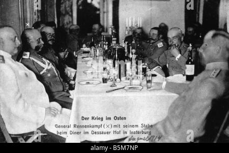 Paul von Rennenkampf, Russian general who served in the Imperial ...