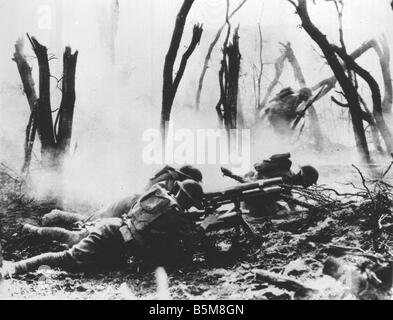 World War One WWI 37mm M1916 in action with U.S. forces, 1918 French ...