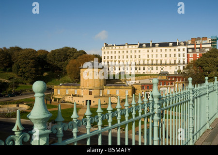 Rotunda Museum from the Spa Bridge in winter Scarborough town seaside ...