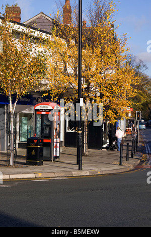 England, Cheshire, Stockport, Bramhall village shopping precinct Stock ...