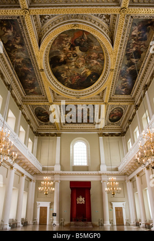 The Rubens ceiling in Banqueting Hall at Banqueting House, Palace of ...