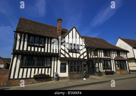 The Bell Inn, in the village of Kersey, Suffolk, England UK Stock Photo ...