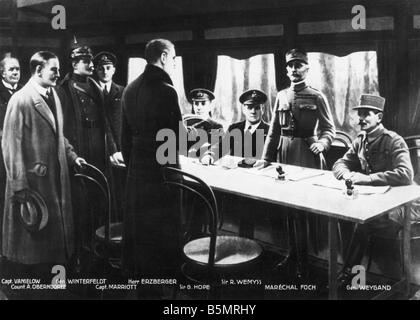 9 1918 11 11 A1 1 C Armistice Compiegne 1918 Postcard World War 1 1914 ...