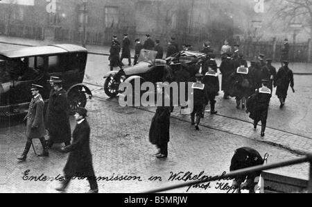 9 1918 11 11 A1 1 C Armistice Compiegne 1918 Postcard World War 1 Stock ...