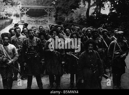 9RD 1918 5 26 A1 2 Georgia Ger officers interrog 1918 Russia Georgia ...