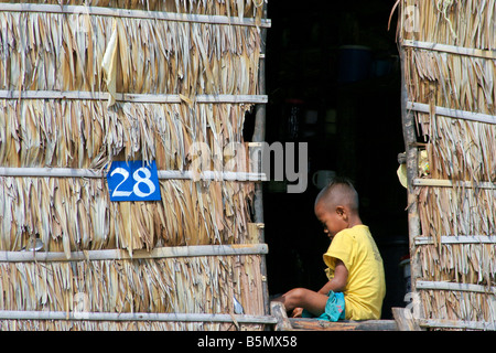 Moken sea gypsy boy at Surin Island,PhangNga, Southern Thailand Stock ...