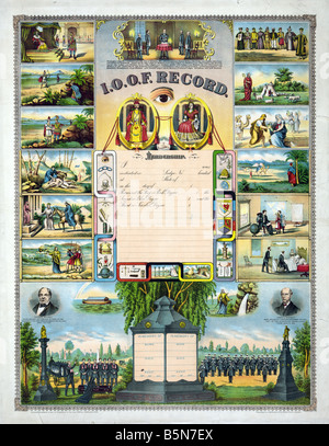 Certificate, Independent Order of Odd Fellows - Manchester Unity ...