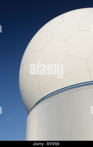 NATS radar tower, Tiree, Scotland Stock Photo - Alamy