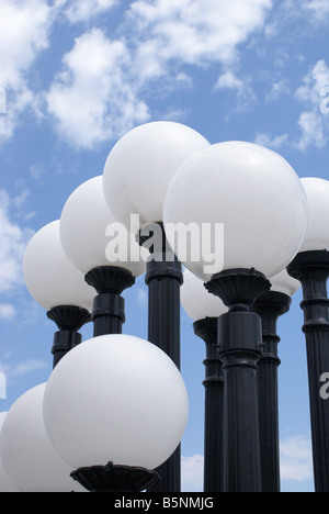 spherical street lamps Stock Photo - Alamy
