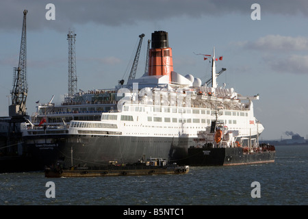 QE2 in Southampton Docks For The Last Time on 11th November 2008 Stock ...