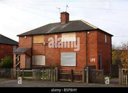 Abandoned Council Houses, England Stock Photo - Alamy