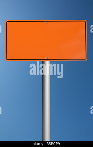 blank construction sign Stock Photo - Alamy