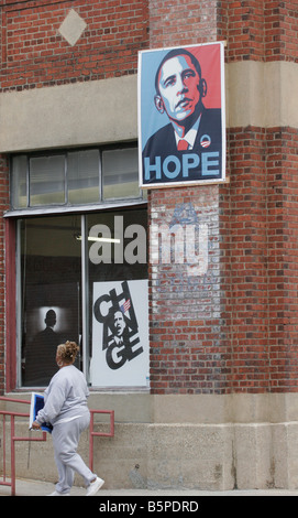 An election poster for the Barack Obama 2008 campaign by artist Shepard ...