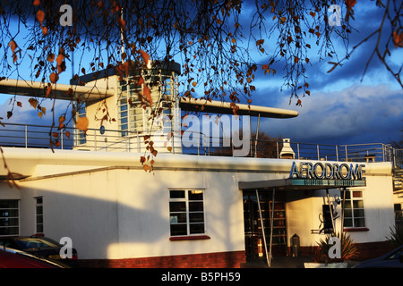 Main entrance to the Aviator Hotel at Sywell Aerodrome Stock Photo - Alamy