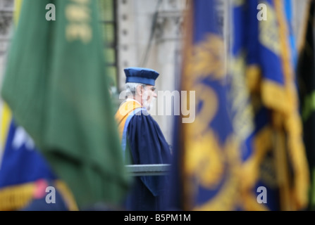 The Chief Rabbi Sir Jonathan Sacks (centre) after receiving his ...