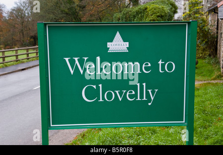 Welcome to Devon sign North Devon England Stock Photo - Alamy