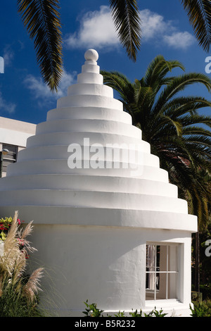 Hamilton Bermuda Architecture Close Up Pastel Pink Clock Tower & Yellow ...