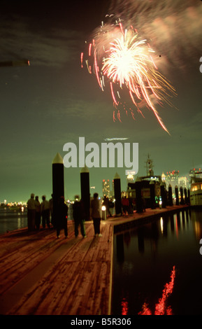 Firework show Boston Stock Photo - Alamy
