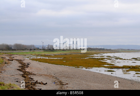 Seabank gas turbine power station on the Avon river Stock Photo - Alamy