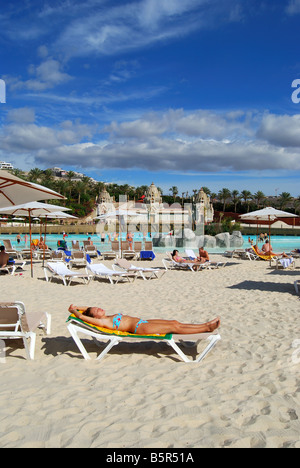 Wave Palace and Lagoon, Siam Park Water Kingdom Theme Park, Costa Adeje ...
