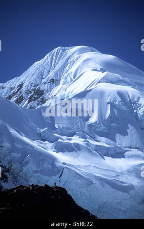 Mount Illampu as seen from Sorata, Bolivia, South America Stock Photo ...