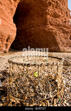 Langstone Rock, Permian red sandstone cliffs, Dawlish, Devon, UK 2013 ...