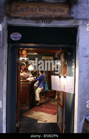 Cantina Do Spade restaurant Sestiere San Polo Venice Veneto Italy Stock ...