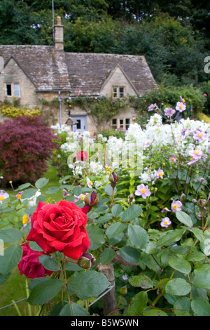 Rose Cottage Garden Stock Photo - Alamy