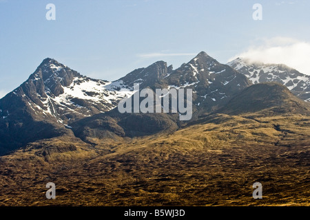 Am Basteir amd Basteir Tooth, Black Cuillin, Isle of Skye Stock Photo ...
